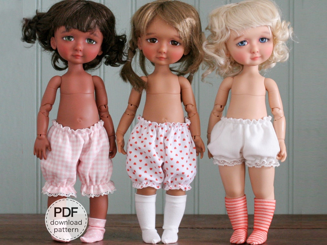 Doll Bloomers & Socks Sewing Pattern: 11-inch BJD Yosd, Forever ...