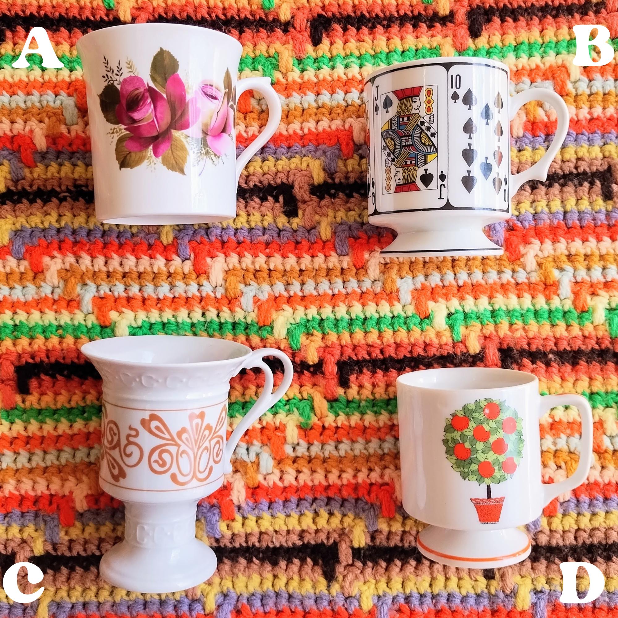 Pick Your Mug! Vintage Patterned Mugs Boho Mix N Match Coffee Tea Cups ...