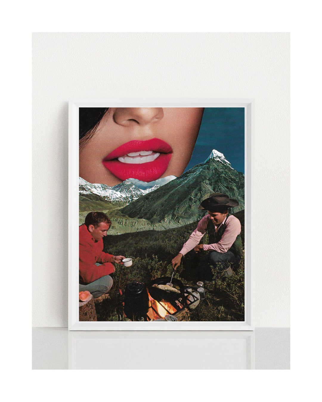 Supper Time- Collage Art Digital Download Print - Etsy