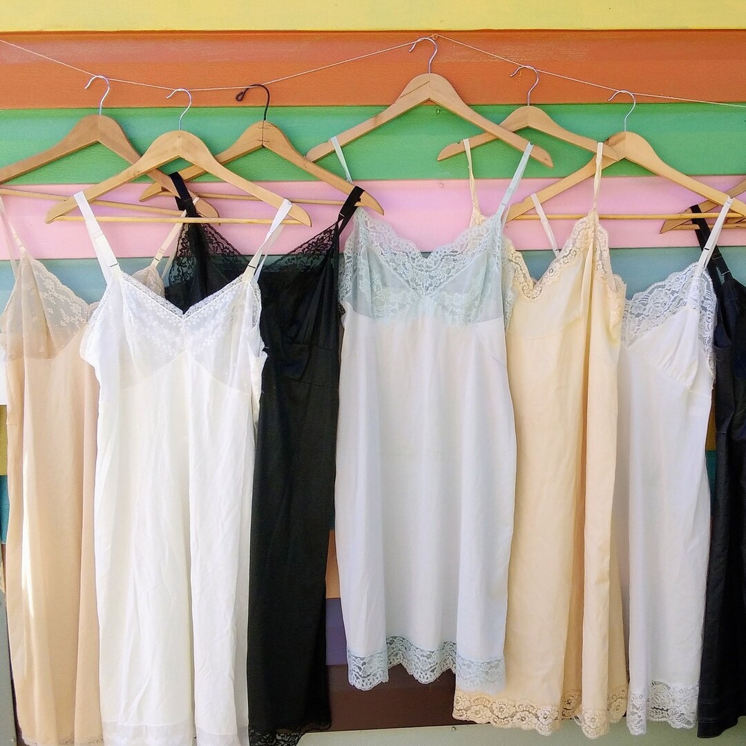 Pick Your Slip Vintage 50/60s Slips Lace Nylon Range of Sizes - Etsy