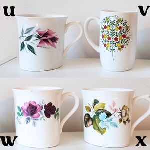 Pick Your Mug! Vintage Patterned Mugs Boho Mix N Match Coffee Tea Cups ...