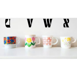 Pick Your Mug Vintage Patterned Mugs Boho Mix N Match Coffee Tea Cups ...