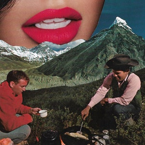 Supper Time- Collage Art Digital Download Print - Etsy