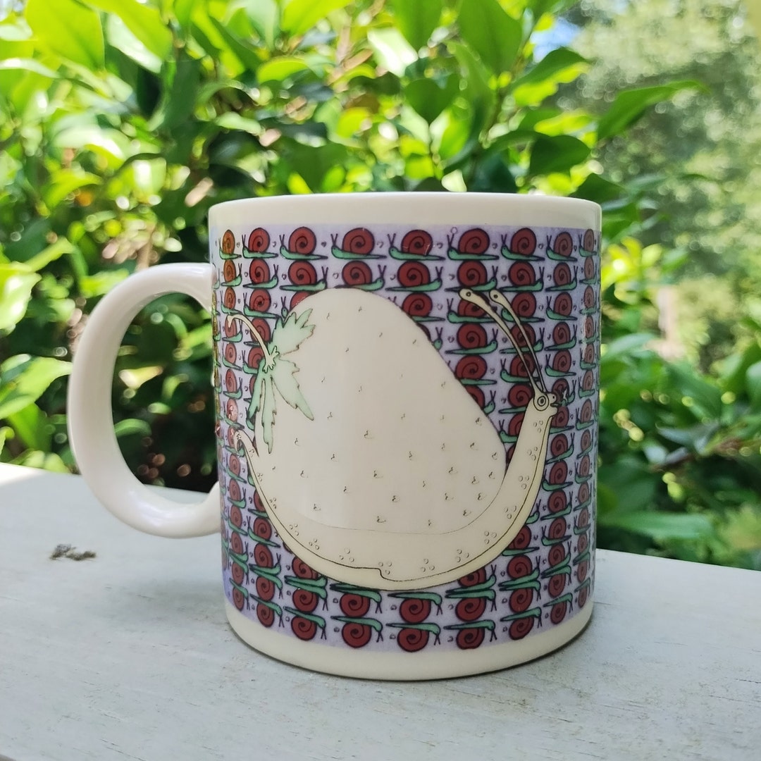 Vintage 80s Strawberry Snail Mug Taylor & NG - Etsy