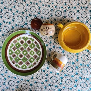 Vintage 60s/70s 4 Piece Mismatch Place Setting Mystery Set - Etsy