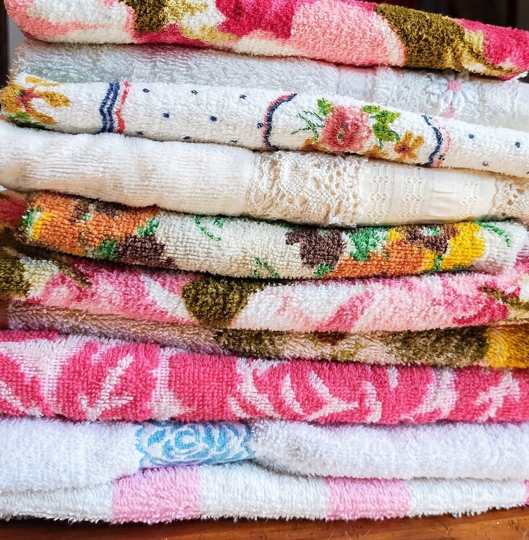 Pick Your Towel Vintage 60s Retro Hand and Bath Towels - Etsy