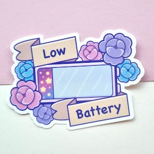 Low Battery Sticker - Mental Health Invisible Illness - Waterproof - Etsy