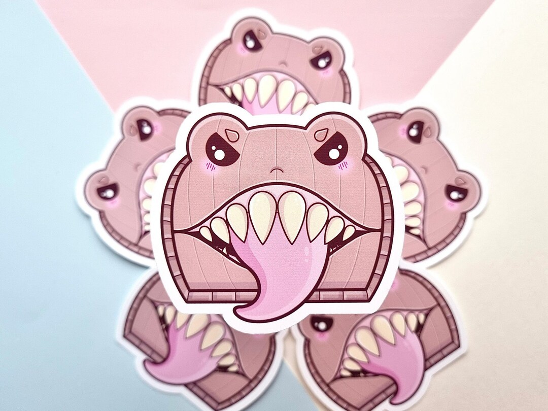 Dnd Mimic Sticker - Dungeons and Dragons Merch - Waterproof Vinyl - Etsy