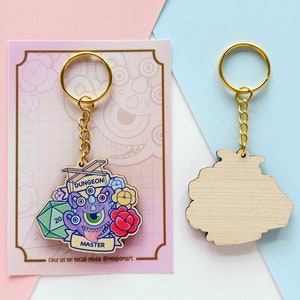 Dnd Class Keychain - Dungeons and Dragons - Wooden Charm - Etsy