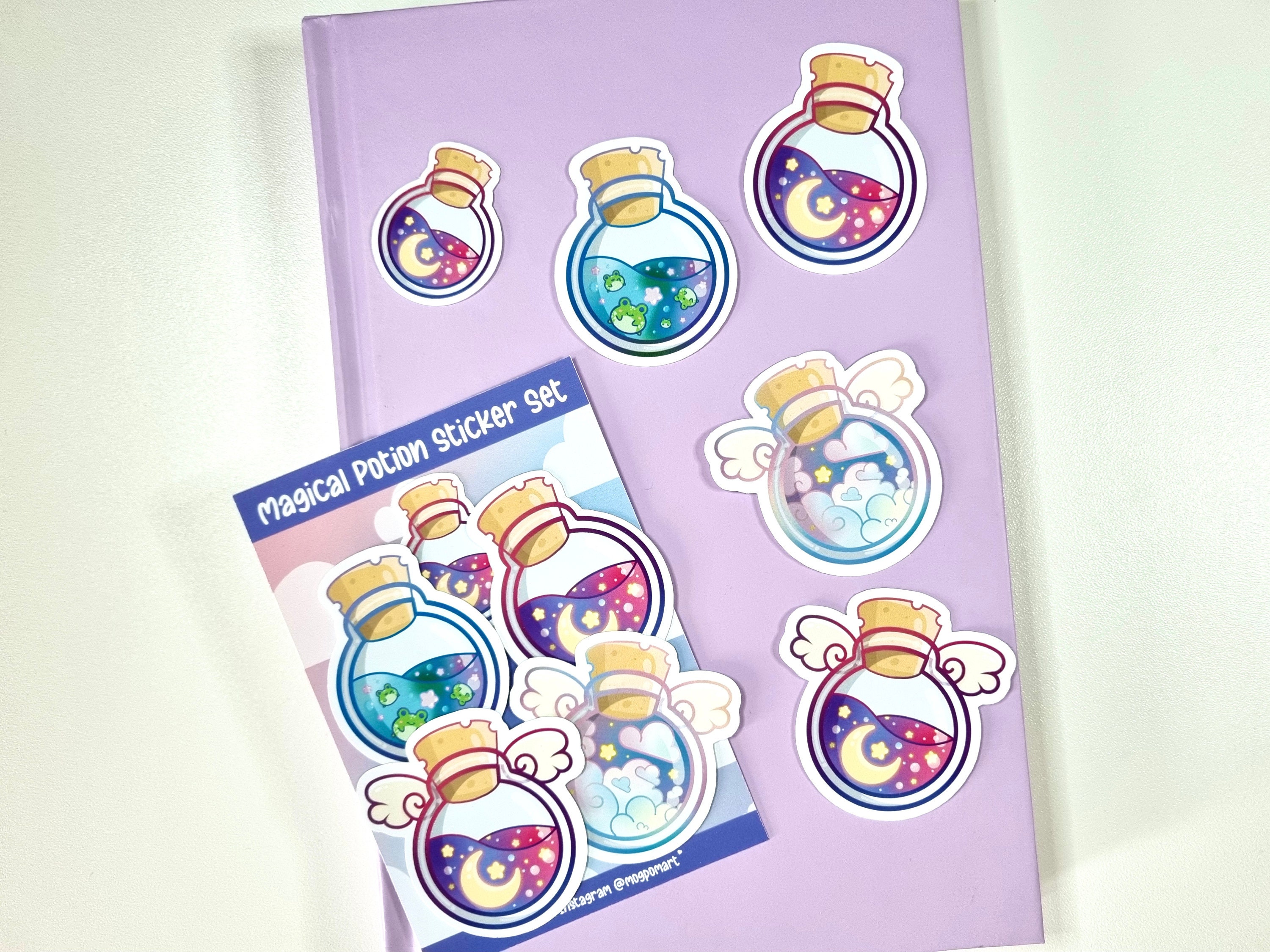 Magical Potion Die Cut Sticker Set - Pack of 5- Kawaii Stationary - Etsy UK