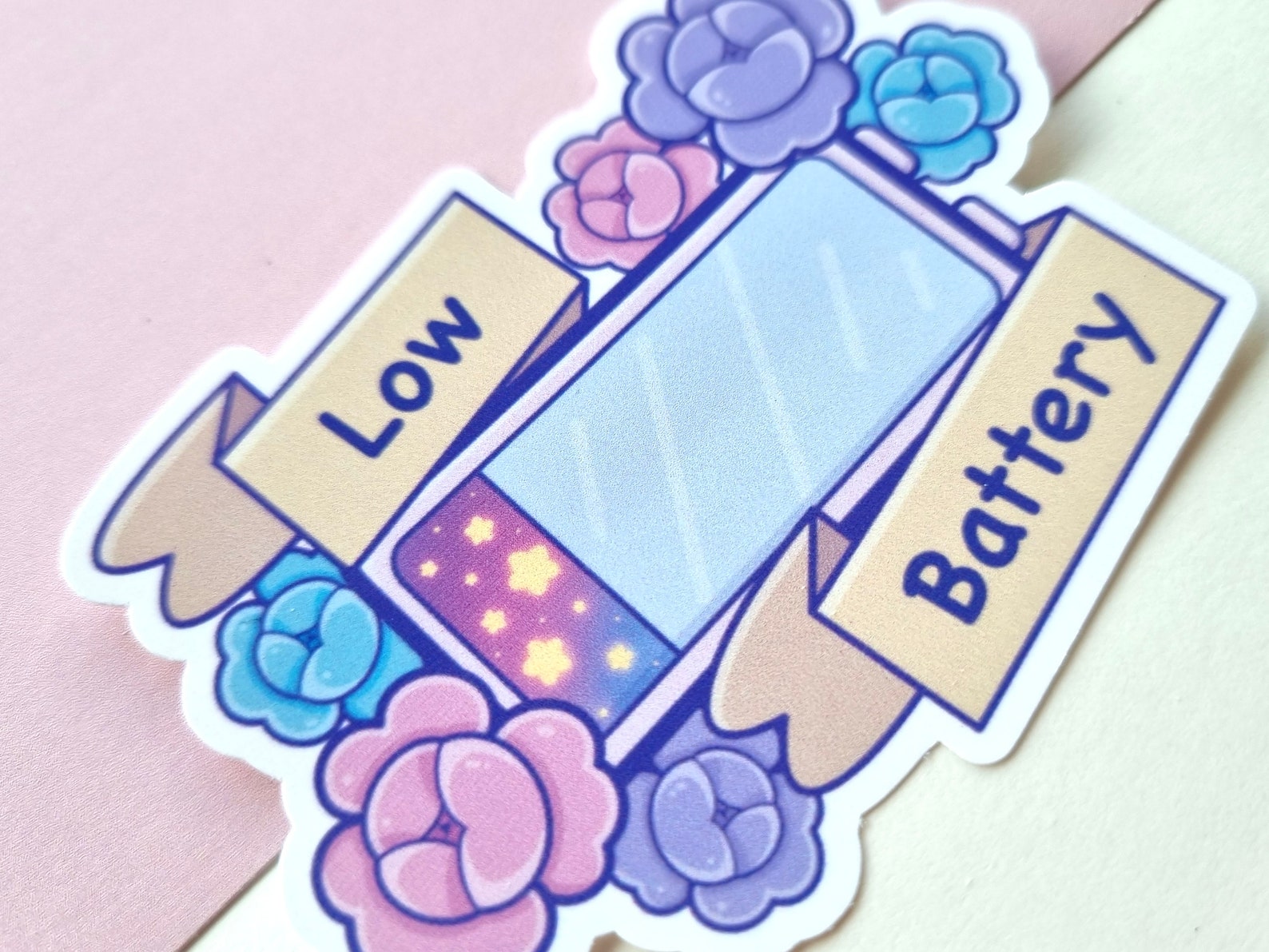 Low Battery Sticker - Mental Health Invisible Illness - Waterproof - Etsy
