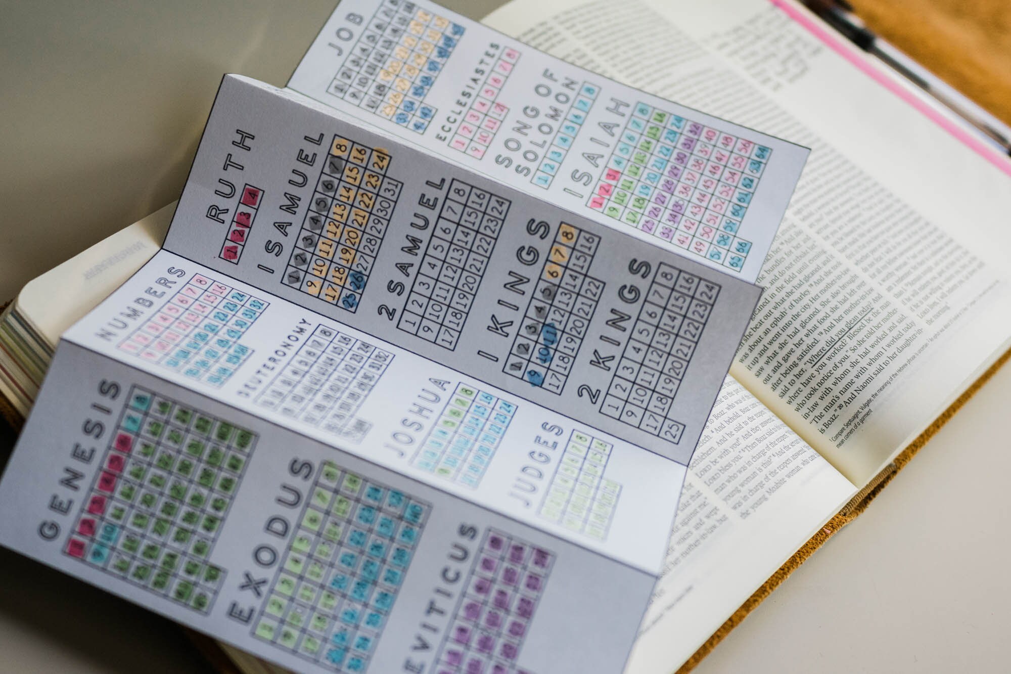 Bible Bookmark Books of Bible Reading Check List Daily Bible Reading ...