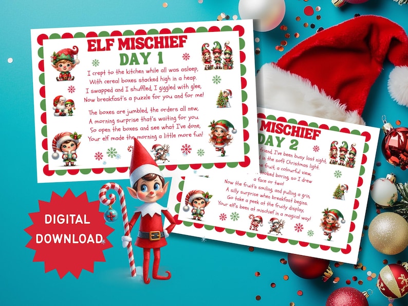 24 Days of the Christmas Elf Clues Ideas, 2025, We're Back, I'm Back ...
