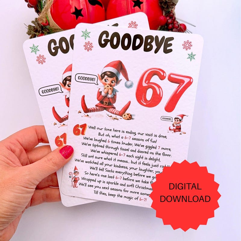 67 Elf Goodbye Letter - Etsy