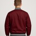 Maroon Varsity Bomber Jacket for Men, Classic Collegiate Style Jacket ...