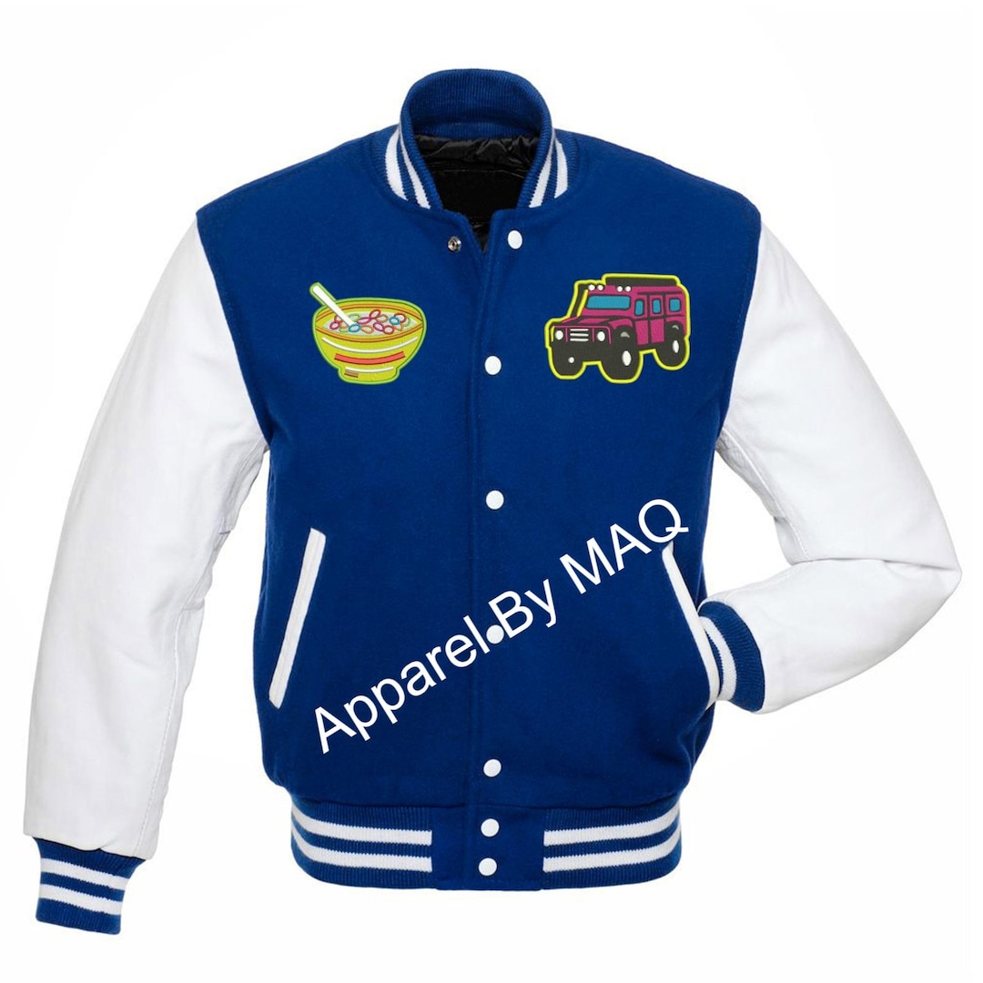 Handmade Car Logo Varsity Jacket: Embroidered Wool Streetwear - Etsy