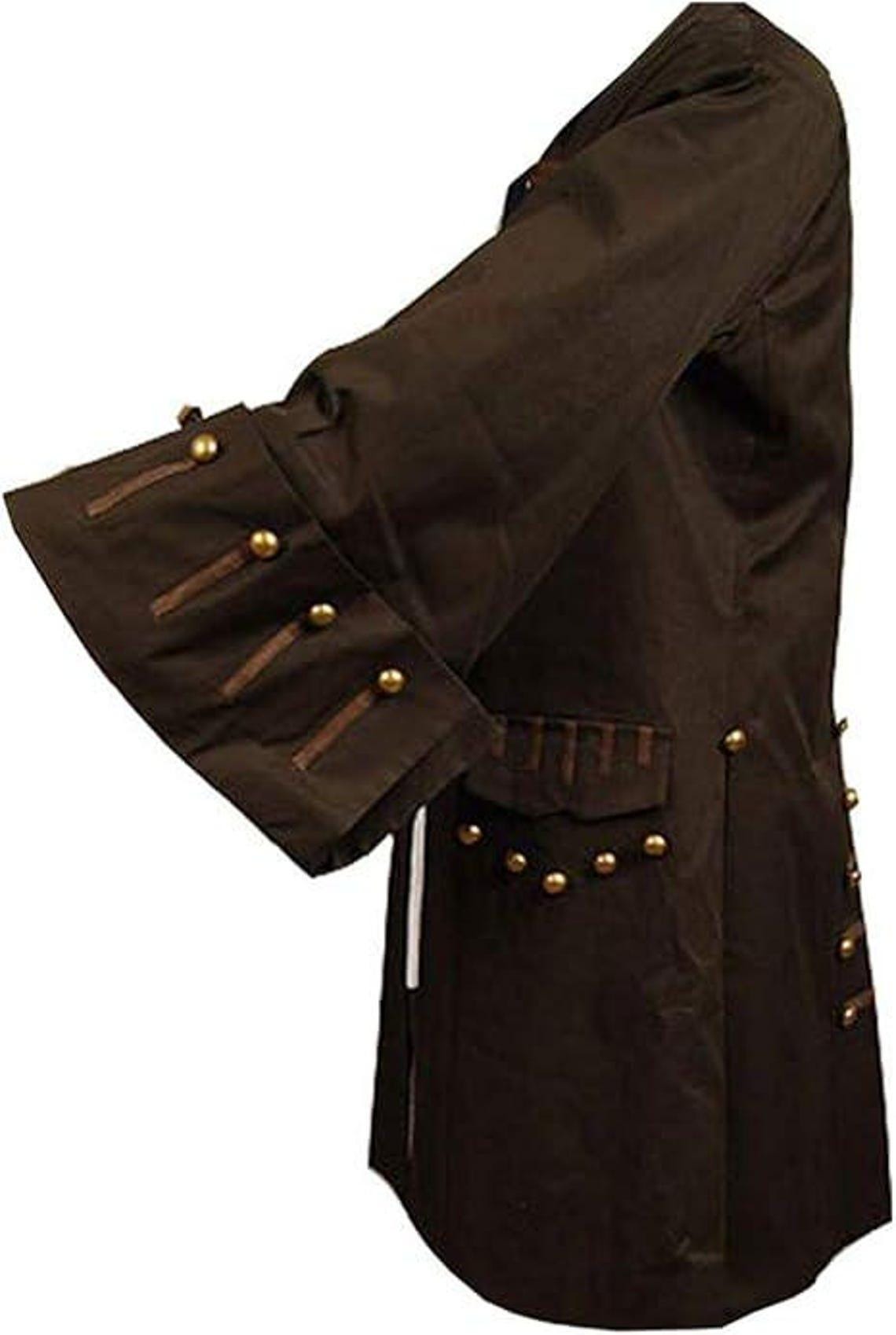 Handmade Pirates of the Caribbean Jack Sparrow Cosplay Coat – Wool ...