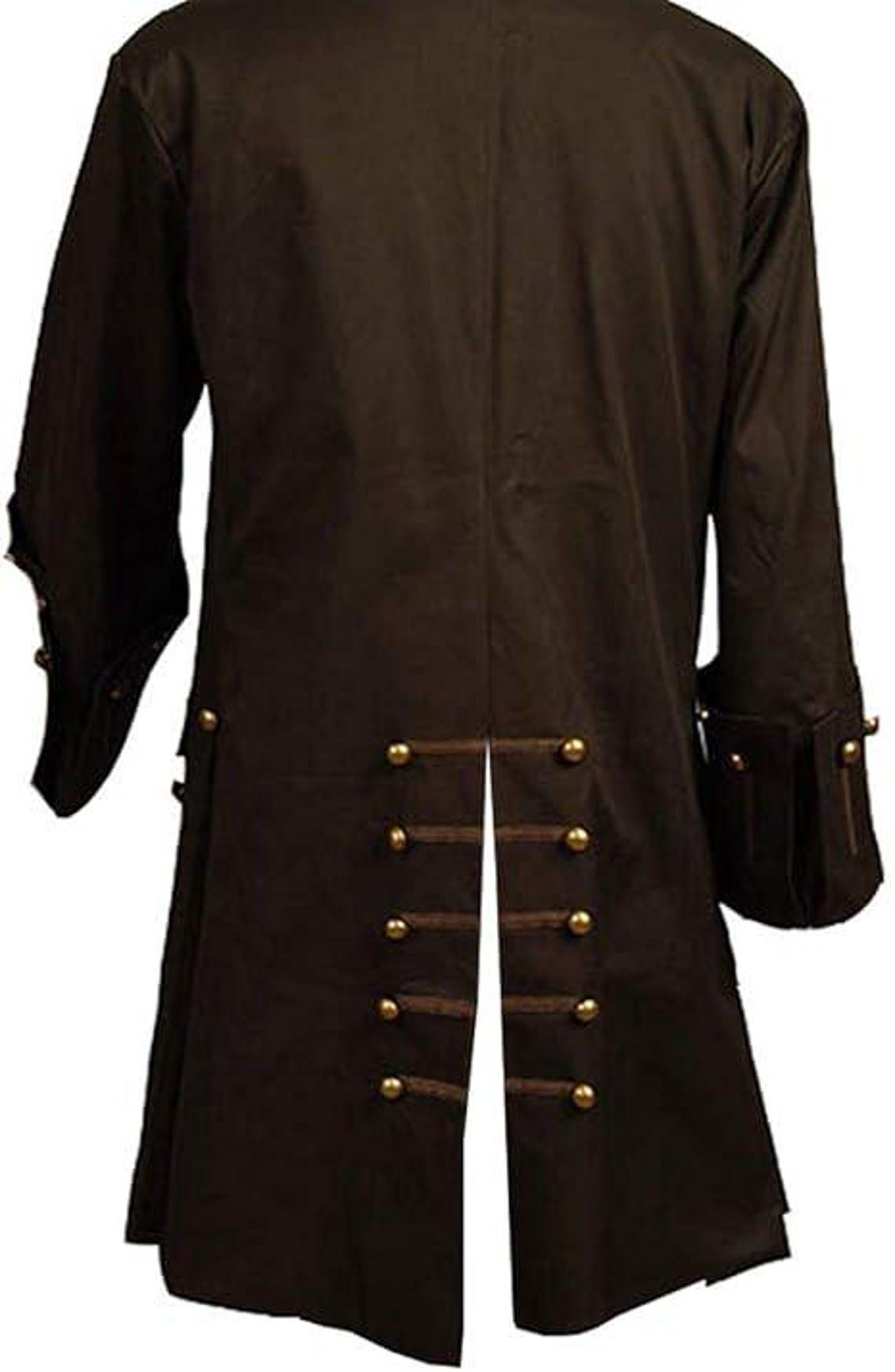 Handmade Pirates of the Caribbean Jack Sparrow Cosplay Coat – Wool ...