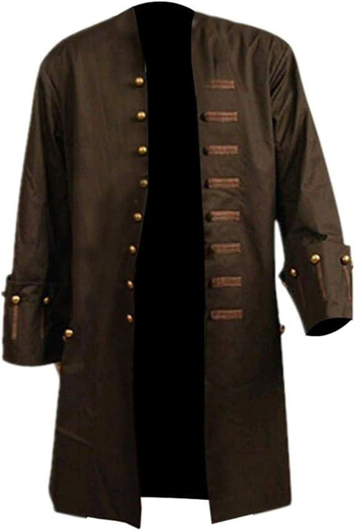 Handmade Pirates of the Caribbean Jack Sparrow Cosplay Coat – Wool ...