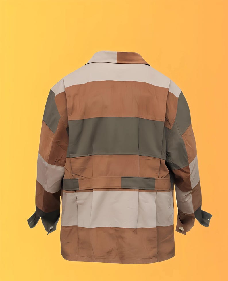 Handmade Vintage Thompson Classic Cotton Jacket | Multicolor Casual ...