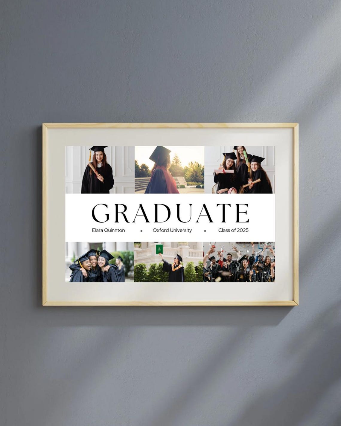 Graduation Photo Collage Canva Template – Senior Picture Collage ...