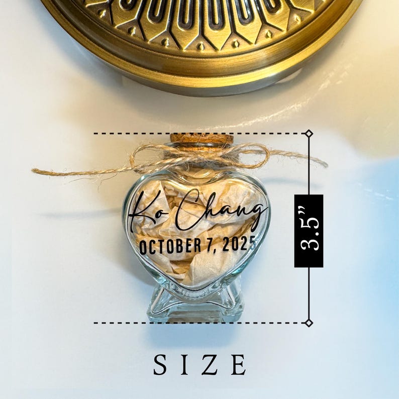 Personalized Sand Jar Set: Wedding Keepsake, Honeymoon Memory Bottle - Etsy