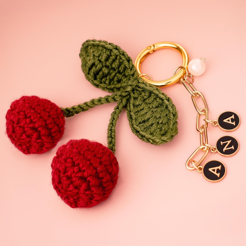 Cherry Keychain Favors - Etsy