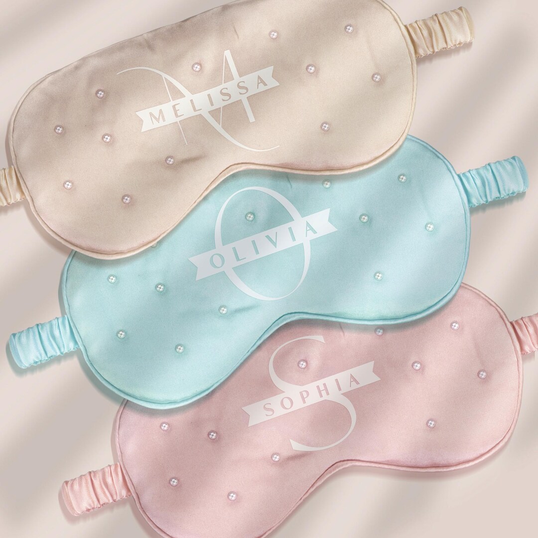 Personalized Satin Sleep Mask: College Dorm Decor, Coquette Gift - Etsy