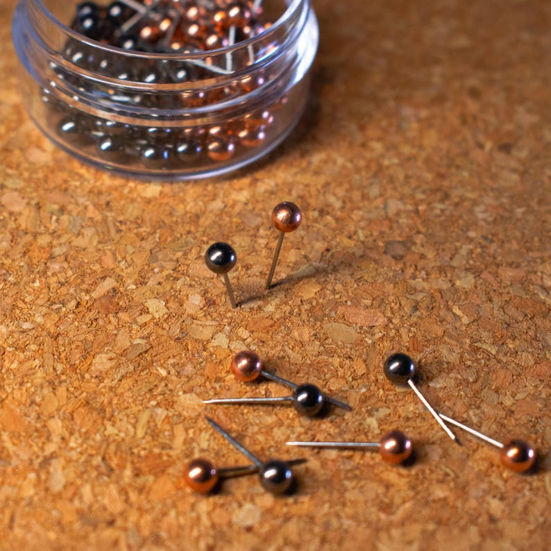 Personalized Push Pin World Map With Pins to Mark Trip Map Tracker Cork ...