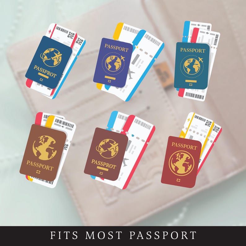 Personalized Passport Cover, RFID Travel Wallet, Honeymoon Gift - Etsy