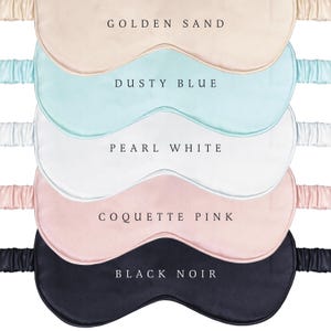 Coquette Sleep Mask Satin Eye Mask Bow Aesthetic Gift for Her Luxury ...