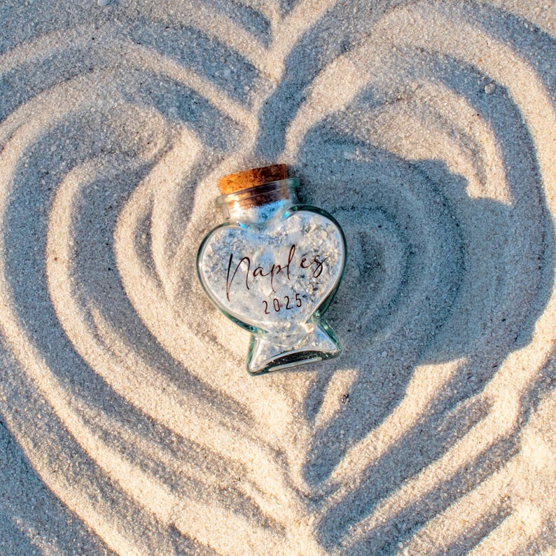 Vacation Beach Keepsake Sand Bottle Memory Jar Personalized Sand Gift ...