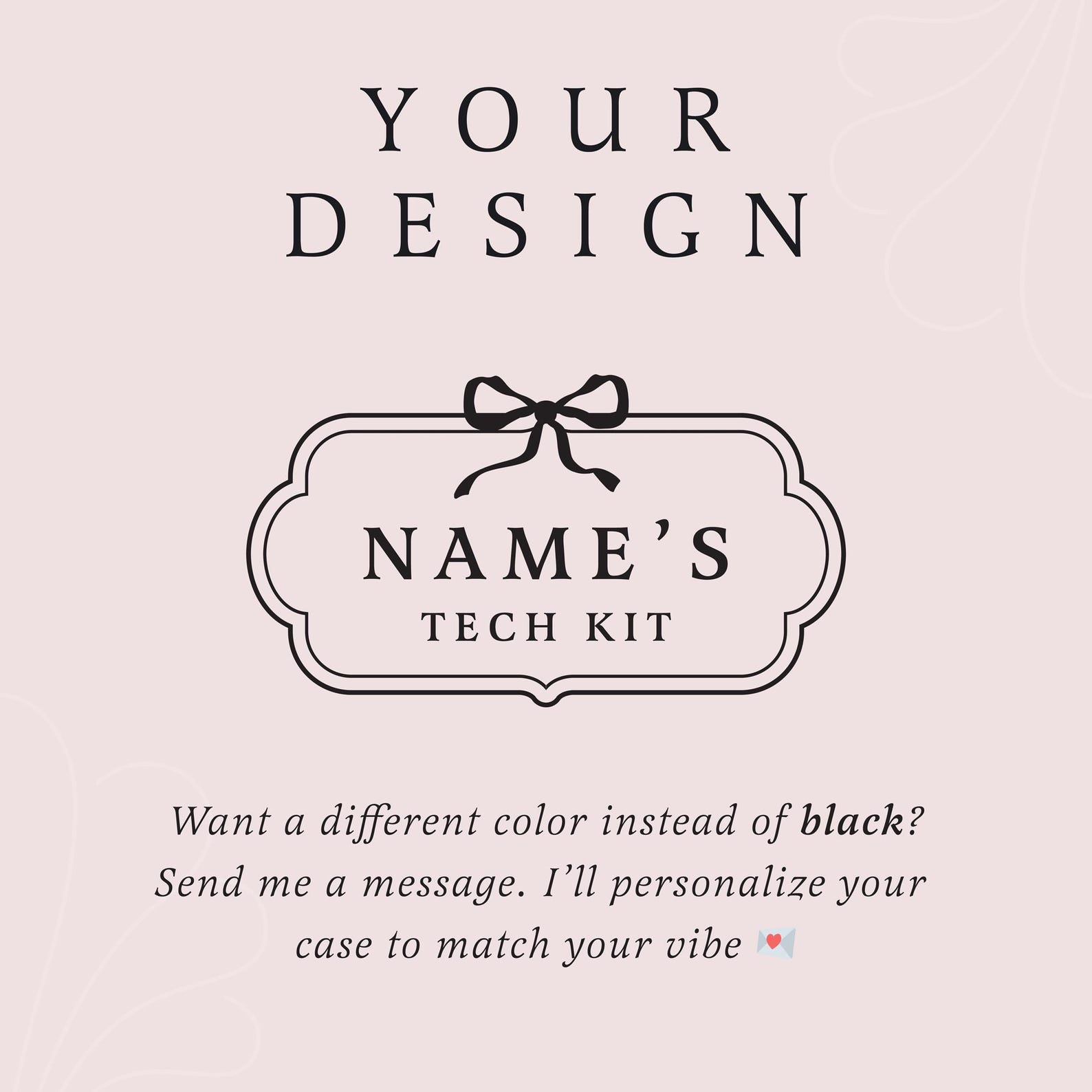 Personalized Tech Organizer for Women Travel Cord Pouch Aesthetic ...