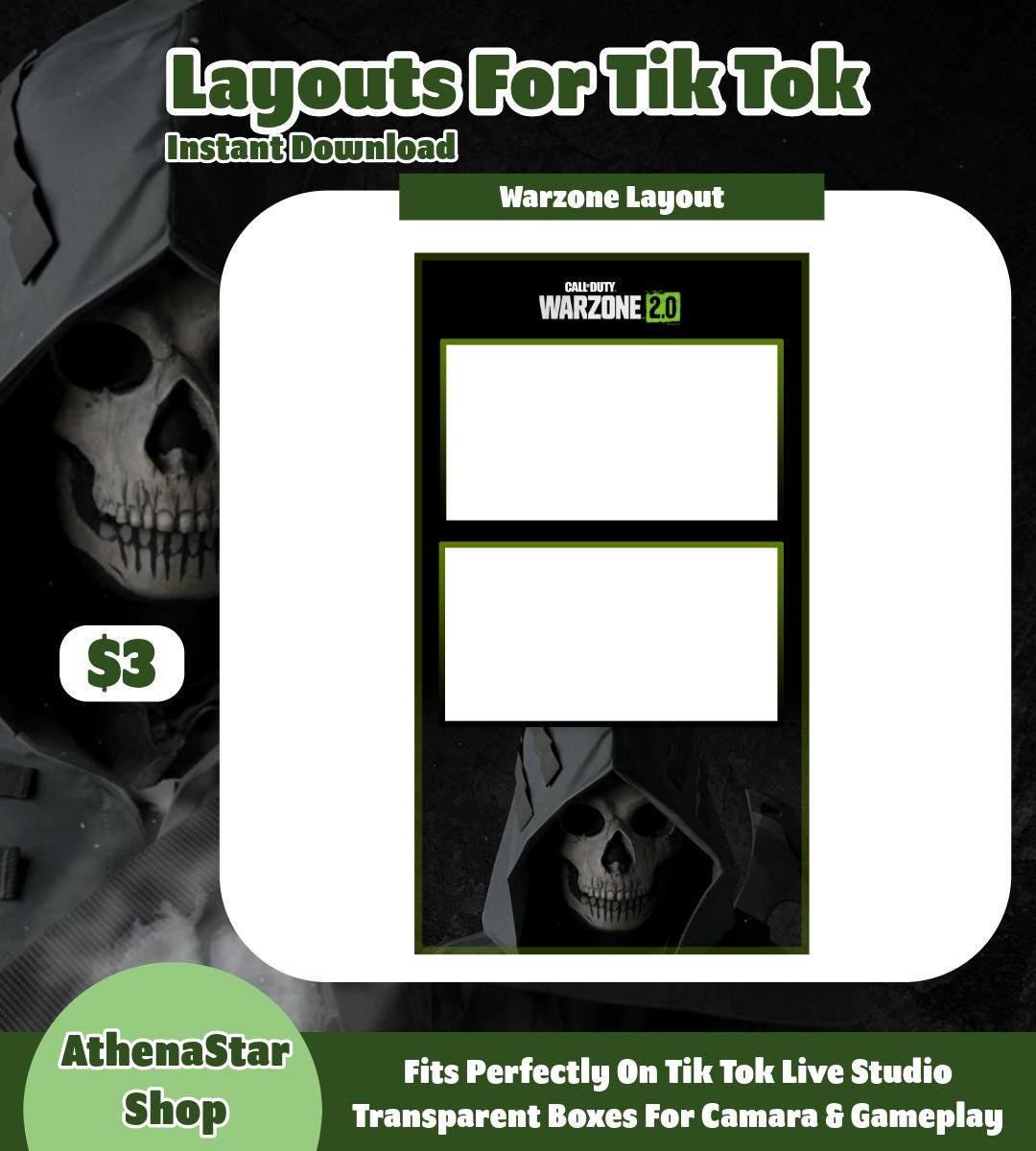 Tik Tok Call of Duty Warzone Layout - Etsy