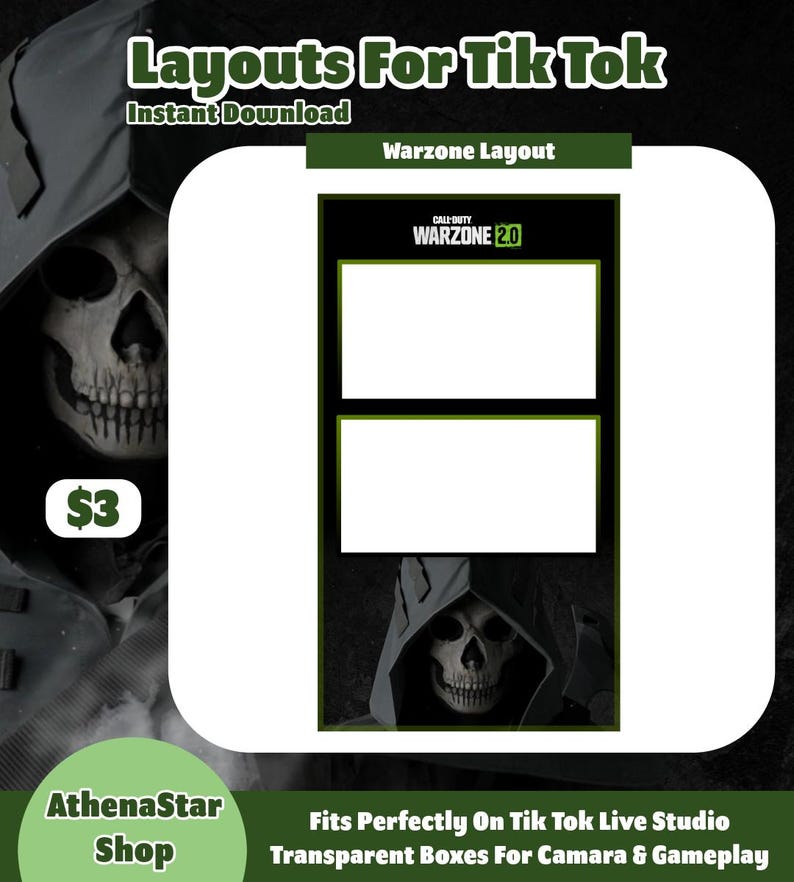 Tik Tok Call of Duty Warzone Layout - Etsy