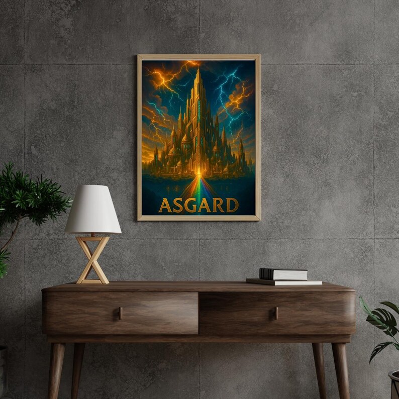 Visit Asgard – Where Thunder Reigns | Norse Myth Fantasy Wall Art ...