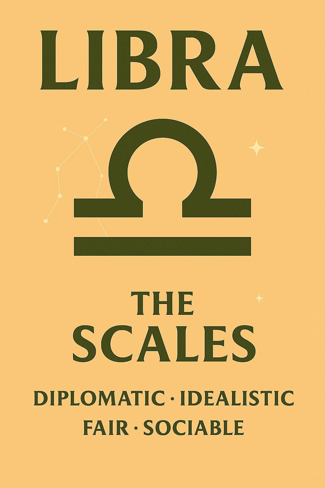 Libra – Minimalist Zodiac Sign Print | the Scales Wall Art | Astrology ...