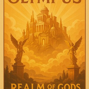 Olympus Poster: Vintage Greek Mythology Wall Art (digital Print) - Etsy