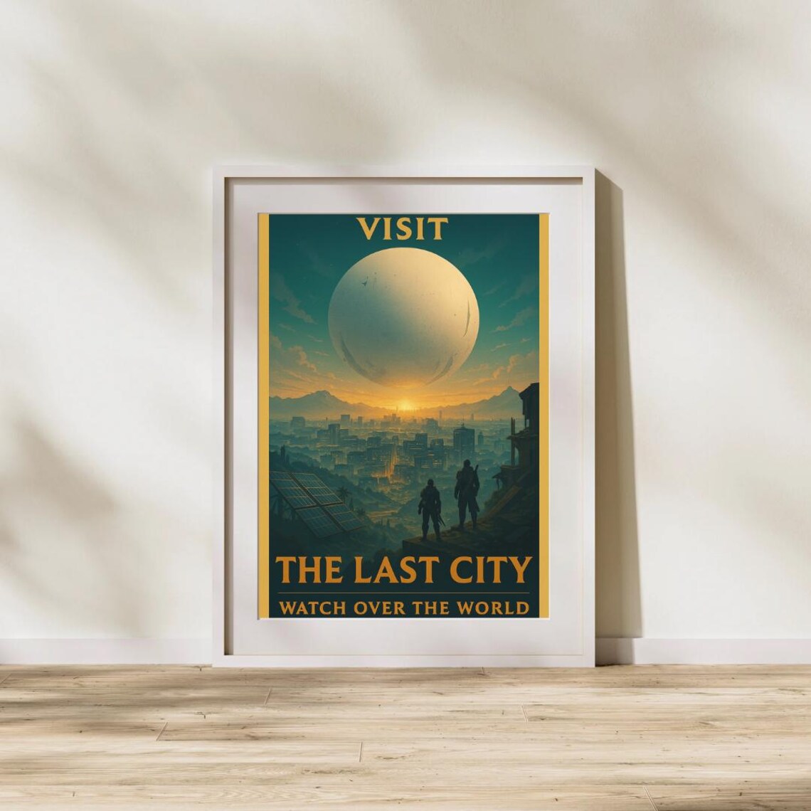 Last City Travel Poster: Destiny Inspired Sci-fi Wall Art (digital ...