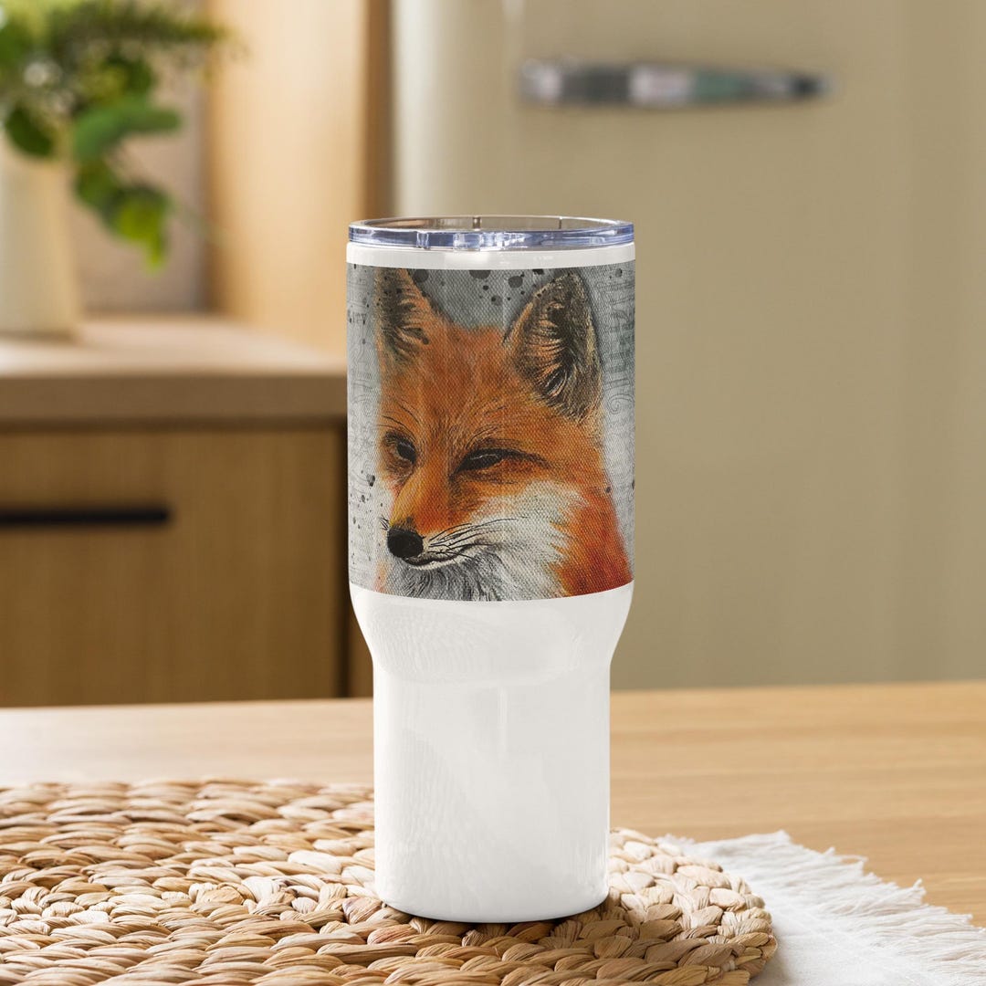 Red Fox Travel Mug With a Handle, Sense and Sensibility Red Fox ...
