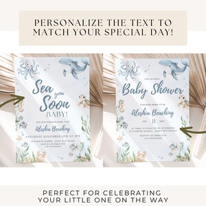 Sea You Soon Baby Bundle Summer Under the Sea Baby Shower Decor for Boy ...