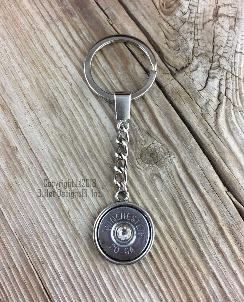 Bullet Keyring Shotgun Shell Keychain 20 Gauge Keychain - Etsy