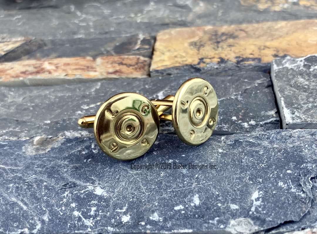 50 Caliber Bullet Cufflinks, 50BMG, Military, Machine Gun Sniper Rifle ...