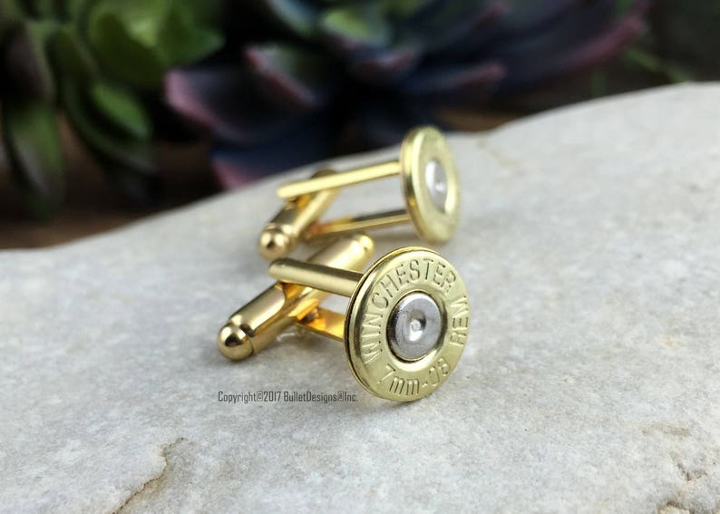 Bullet Cufflinks, 7mm-08 Brass, Wedding, Grooms Gift - Etsy