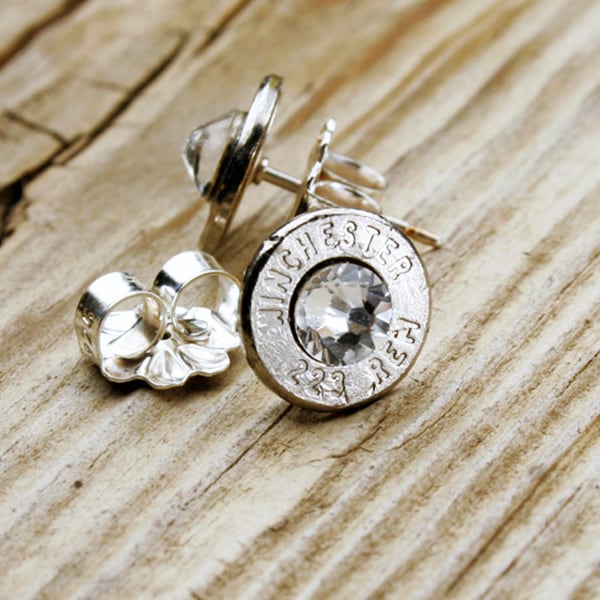 Bullet Stud Earrings - Etsy