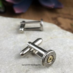 Bullet Cufflinks, Winchester 223 Nickel Bullet Cufflinks, Wedding Cufflinks, 223 Cuff Links ...
