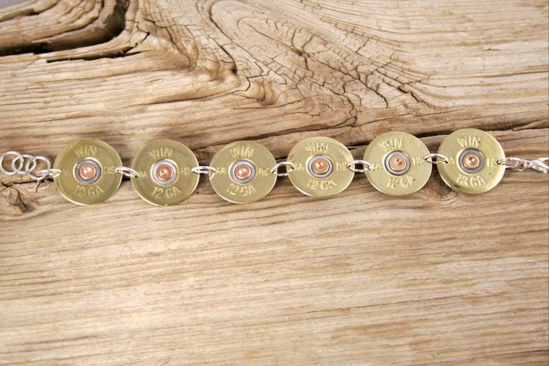 Bullet Bracelet 12 Gauge Shotgun Shell Brass Bullet Tennis - Etsy