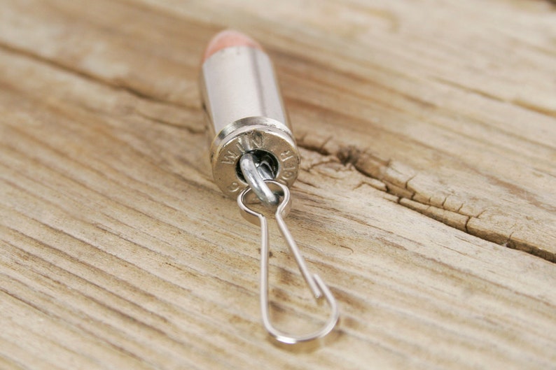 Bullet Zipper Pull, 9mm Nickel Bullet, Silver - Etsy