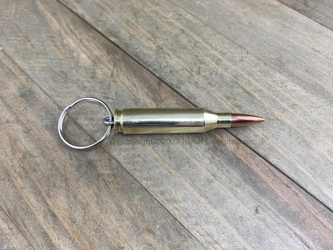 Bullet Keyring / 243 Brass Bullet Keyring / Bullet Keychain / Brass ...