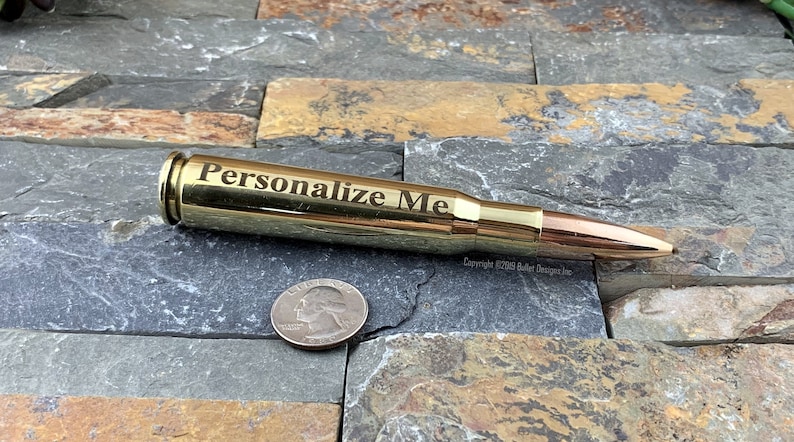50 Caliber Bullet Ink Pen, 50BMG, Groomsman Gift, Military, USMC ...